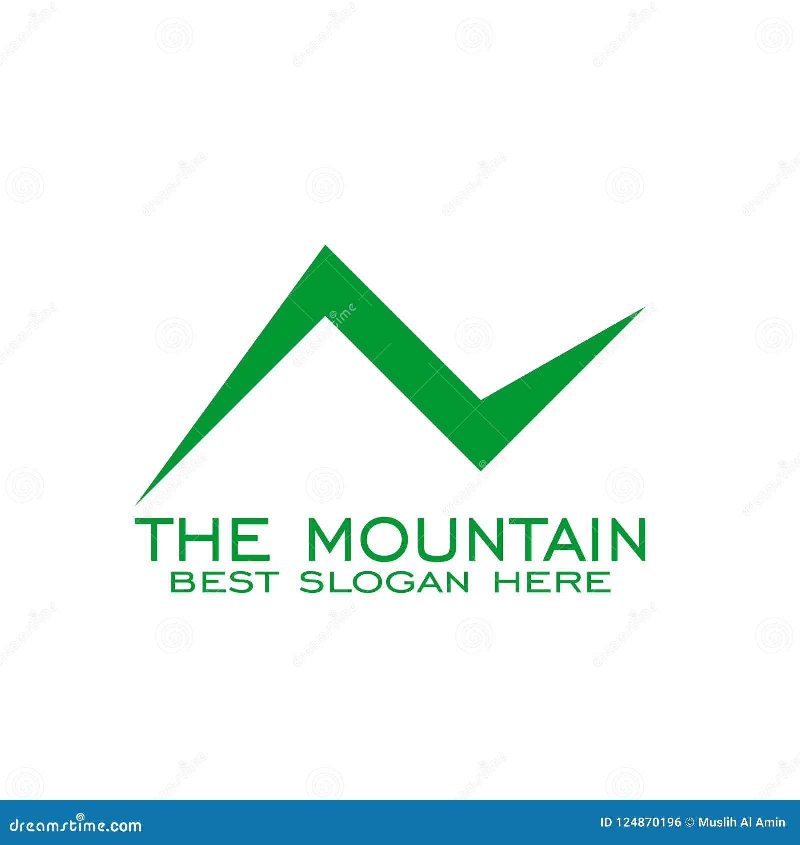 Simple Mountain Logo Graphic Design, Vector Icons. Stock Vector ...