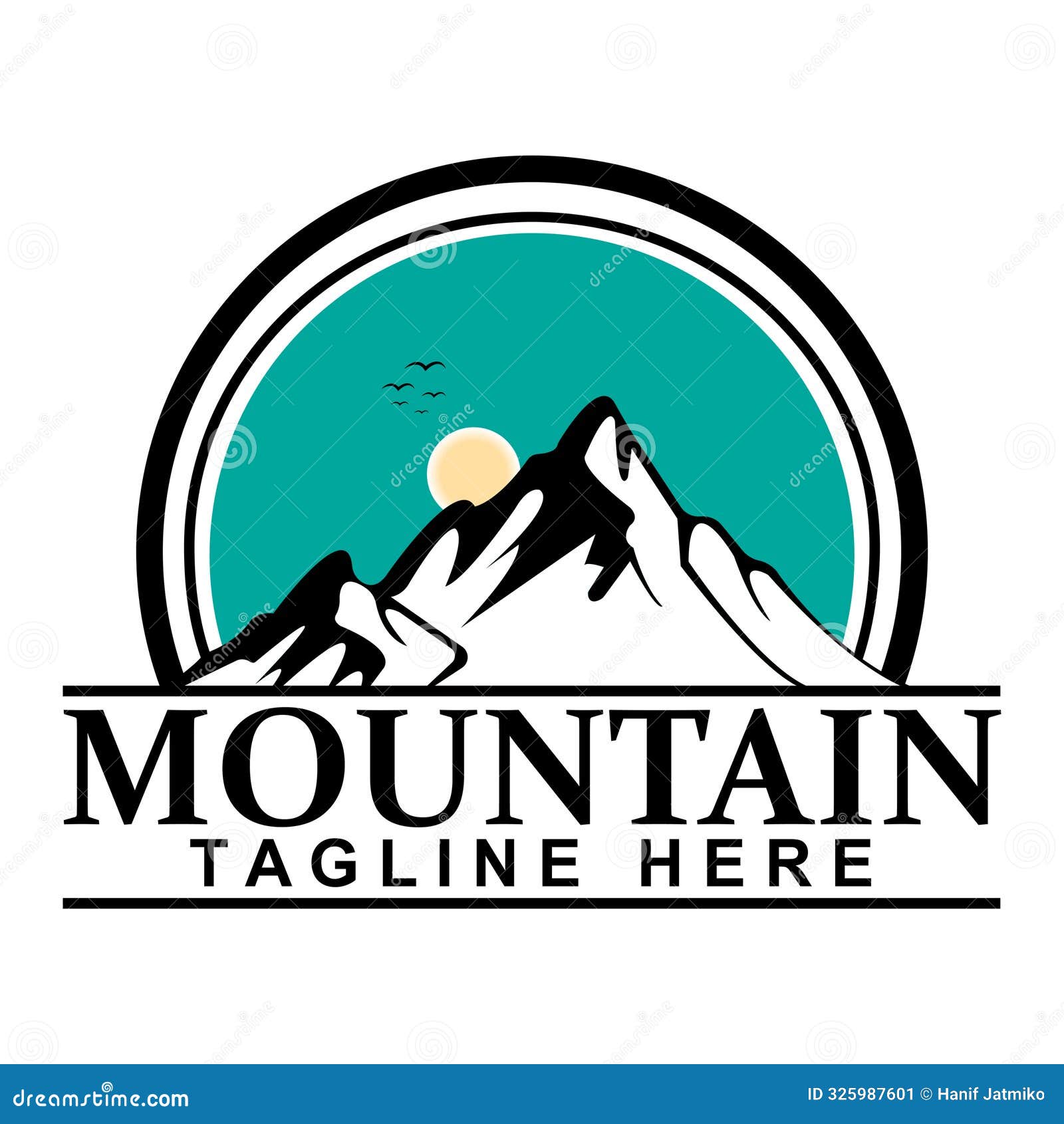 Simple Mountain Logo and Icon Vector Illustration Design Stock Vector ...