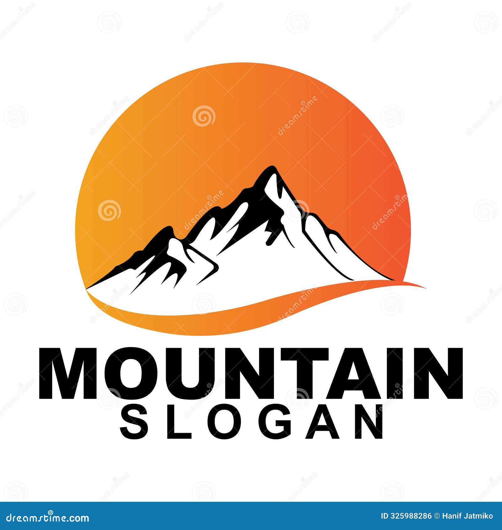 Simple Mountain Logo and Icon Vector Illustration Design Stock Vector ...