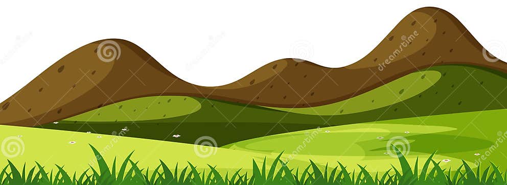 A simple mountain scene stock vector. Illustration of scene - 150948935