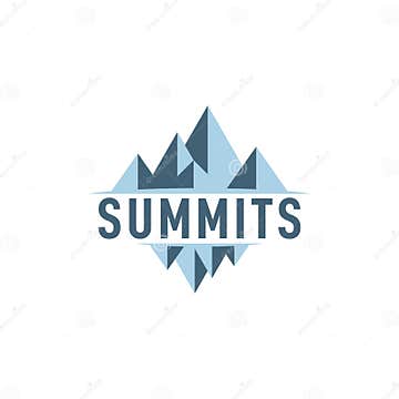 Simple Mountain Summit Logo Stock Vector - Illustration of geometric ...