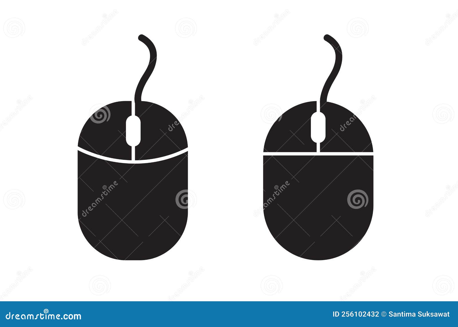 Simple Mouse Icon. Vector Illustration Stock Vector - Illustration of ...