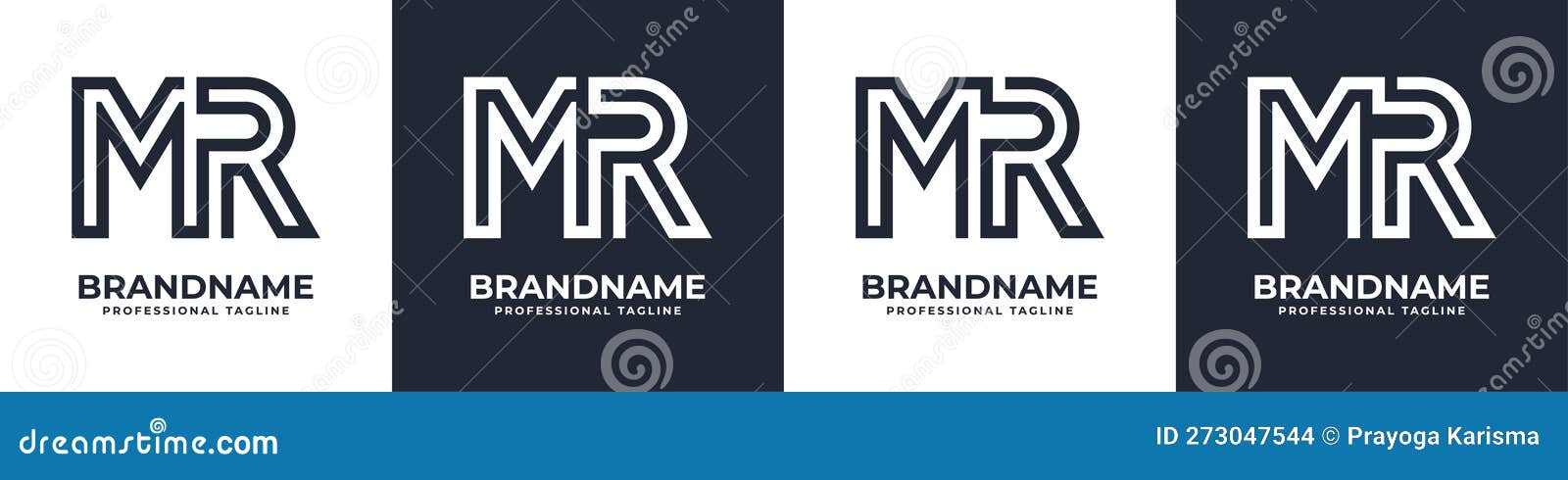 Simple MR Monogram Logo, Suitable for Any Business with MR or RM ...