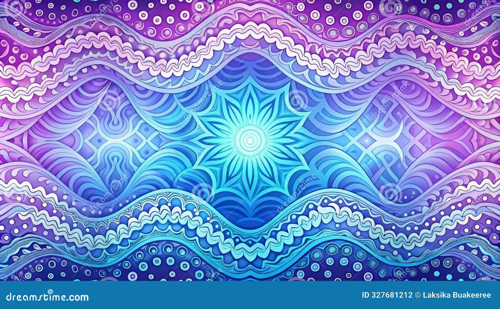Simple Multi-pattern Background with Blue-purple Gradient. Stock ...