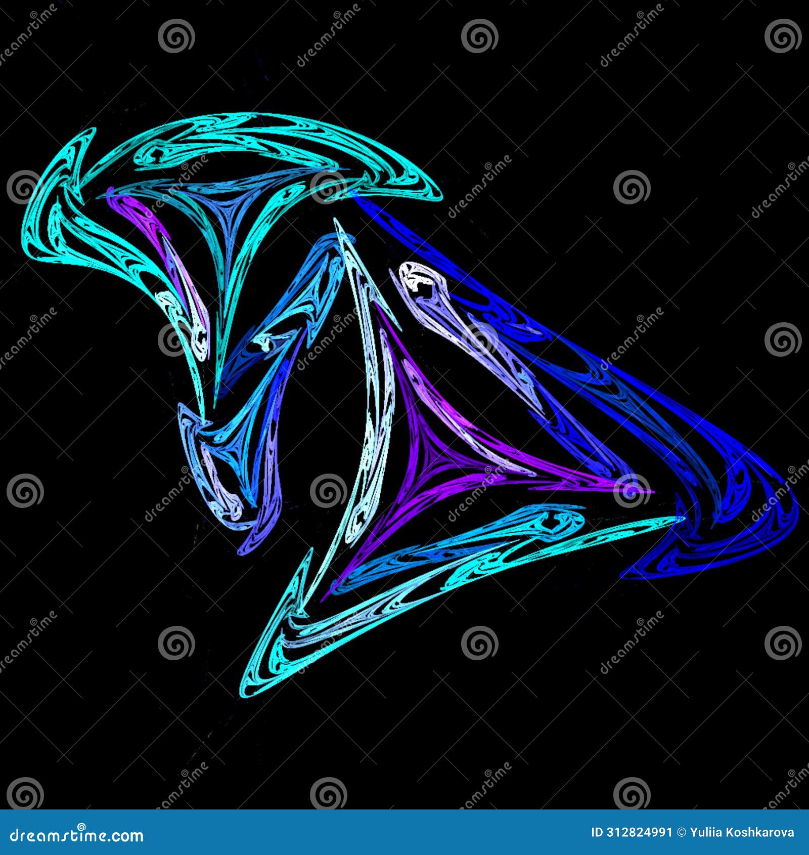 Simple Multicolor Abstract Pattern on Black Background, Wallpaper Stock ...