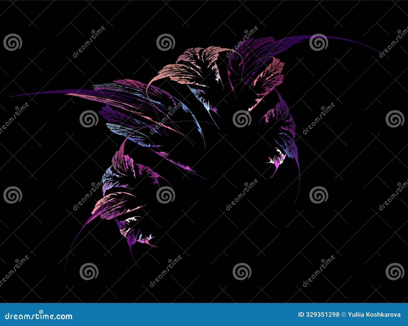 Simple Multicolor Abstract Pattern on Black Background, Wallpaper Stock ...