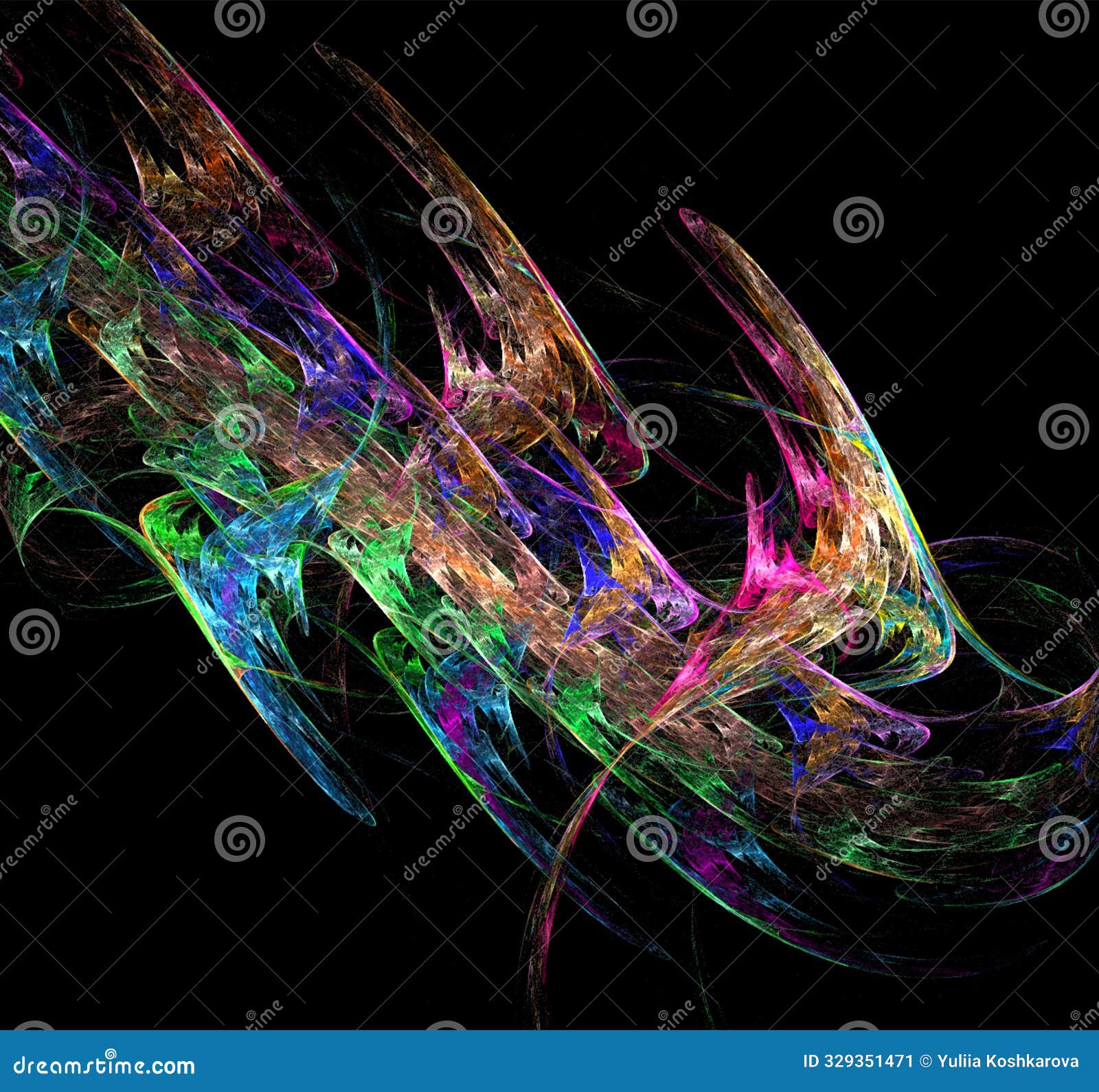 Simple Multicolor Abstract Pattern on Black Background, Wallpaper Stock ...