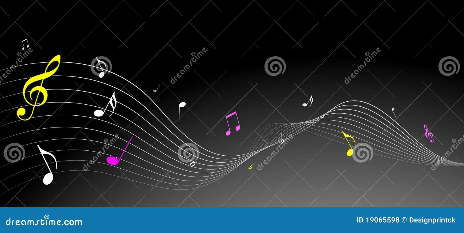 Simple music notes stock vector. Illustration of melody - 19065598