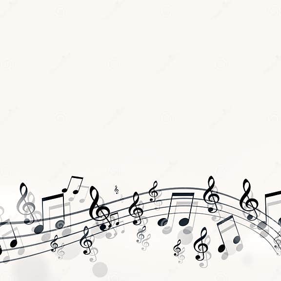 Simple Music Notes stock illustration. Illustration of poster - 97948236