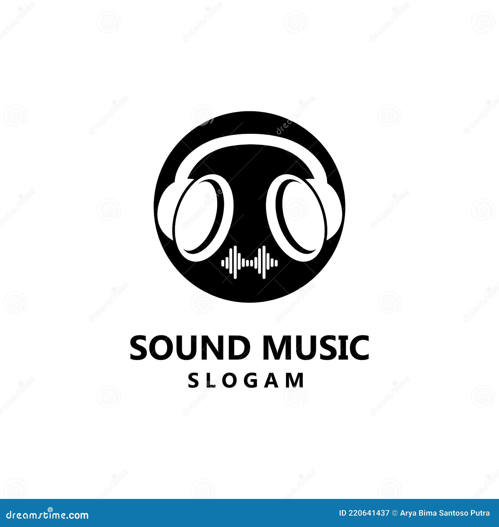 Simple Music Sound Logo Vector Icon Stock Vector - Illustration of ...