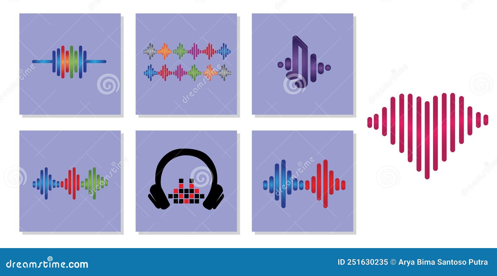 Simple Music Sound Logo Vector Icon Stock Vector - Illustration of ...