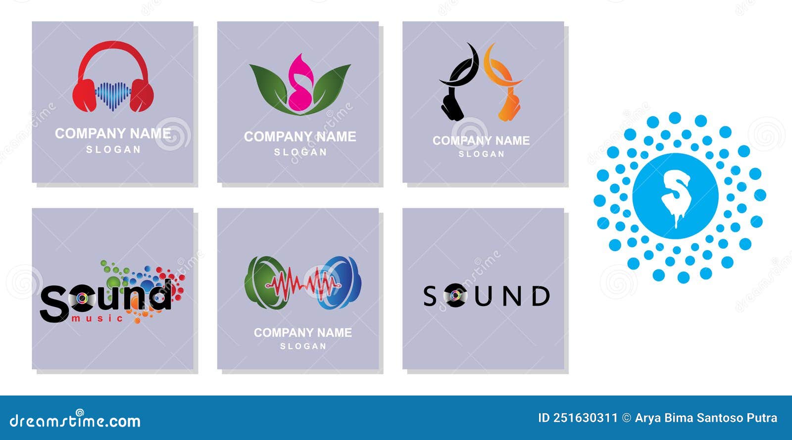 Simple Music Sound Logo Vector Icon Stock Vector - Illustration of ...