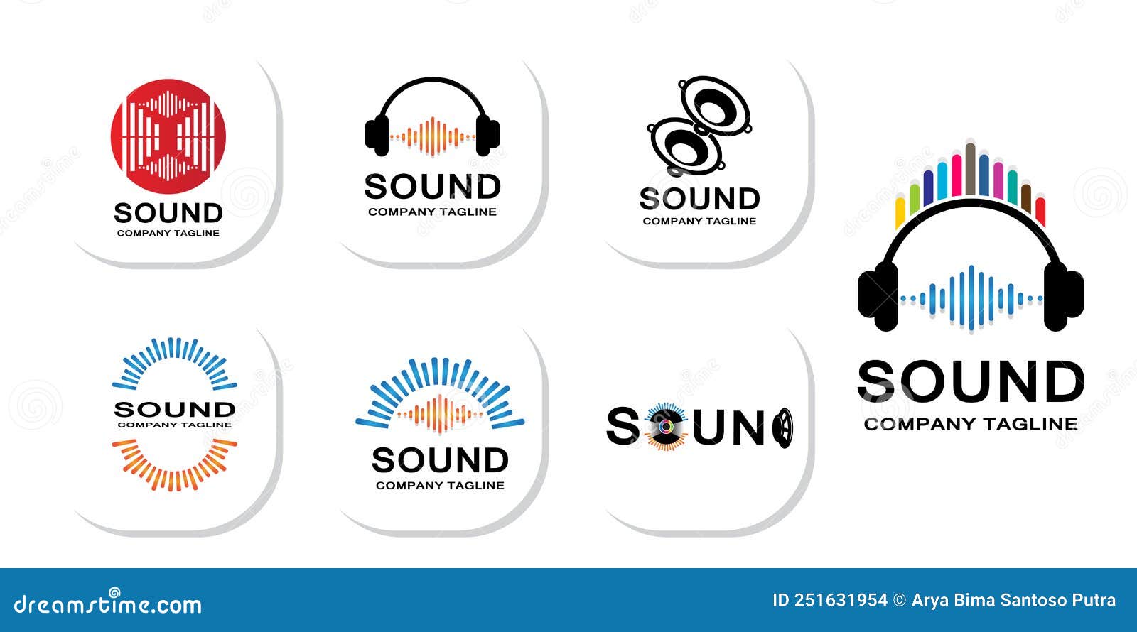 Simple Music Sound Logo Vector Icon Stock Vector - Illustration of ...