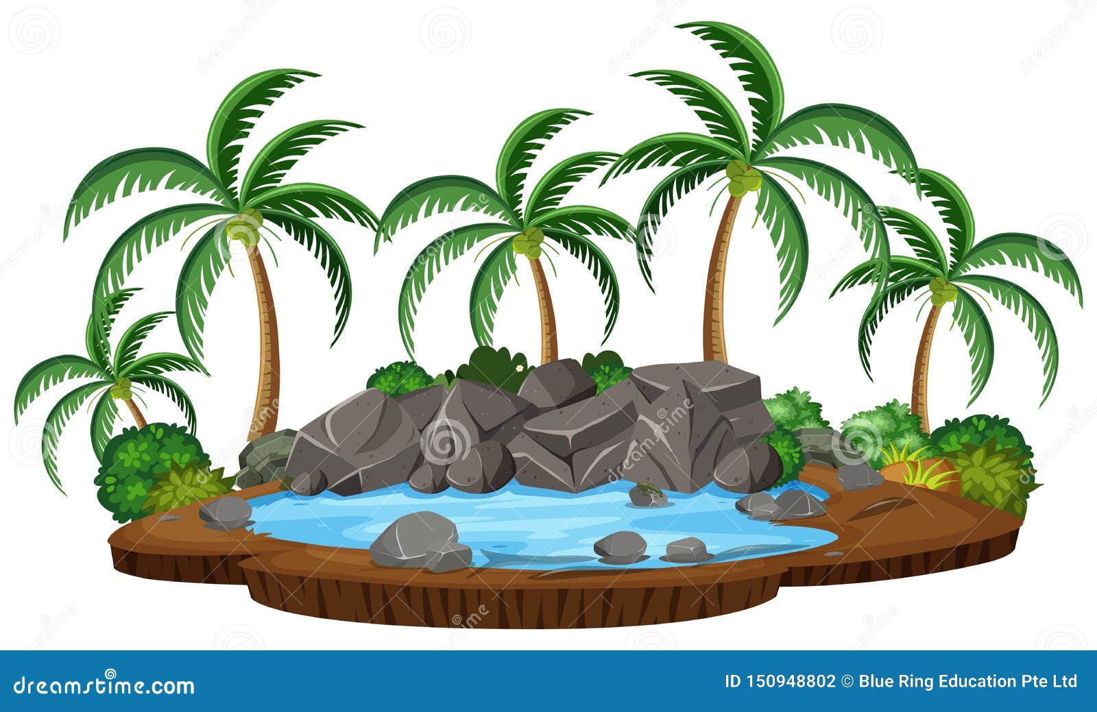 A simple nature landscape stock vector. Illustration of hill - 150948802