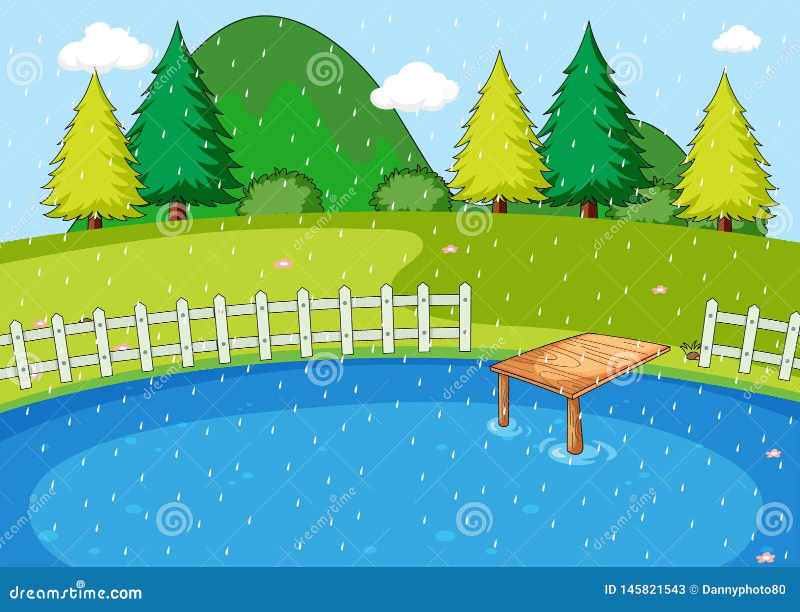 A simple nature scene stock vector. Illustration of clipart - 145821543