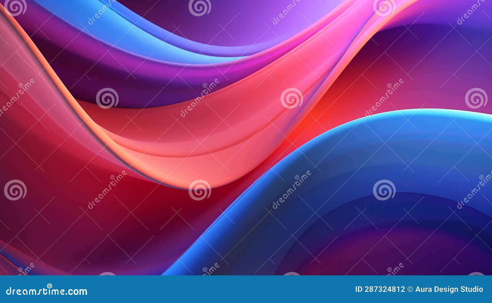 Simple Neon Background Abstract Wallpaper 3d Render Stock Illustration ...