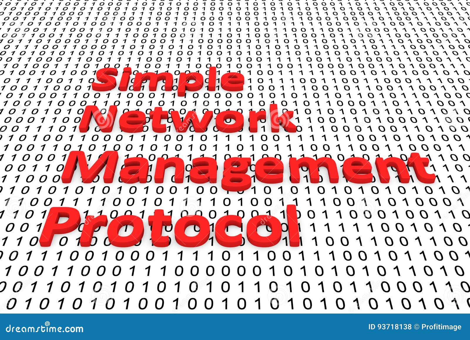 Simple Network Management Protocol Illustration Stock - Illustration du ...