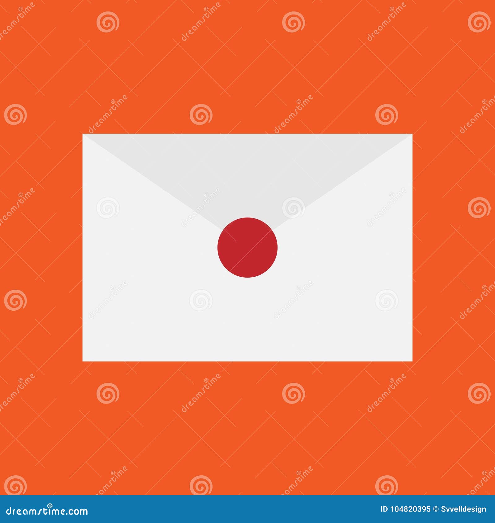 Simple New Mail Symbol stock vector. Illustration of symbol - 104820395