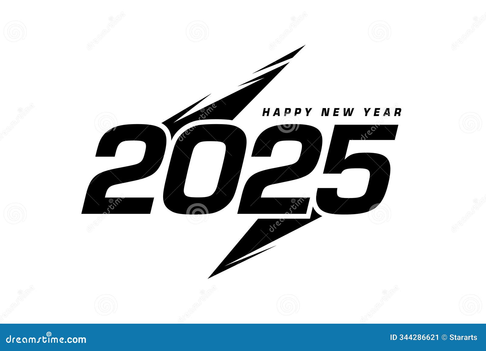Simple 2025 New Year Wishes Background Stock Illustration ...