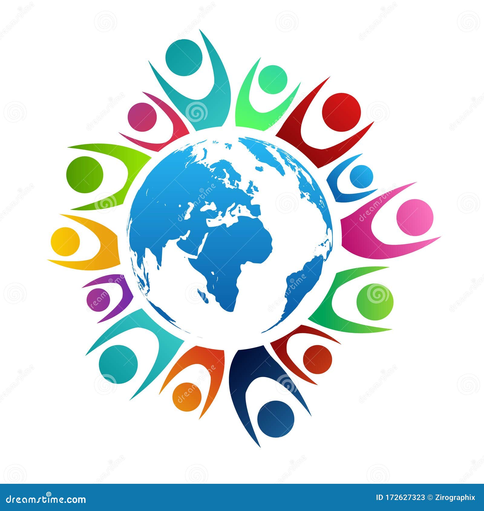 Community Unity Worldwide Vector Illustration Symbol Stock Illustration ...