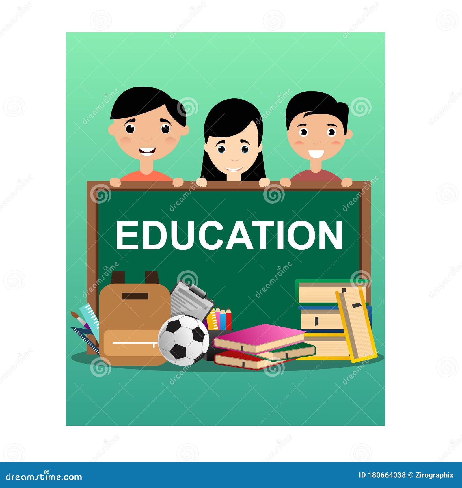 Education and Kids Vector Illustration Design Stock Vector ...