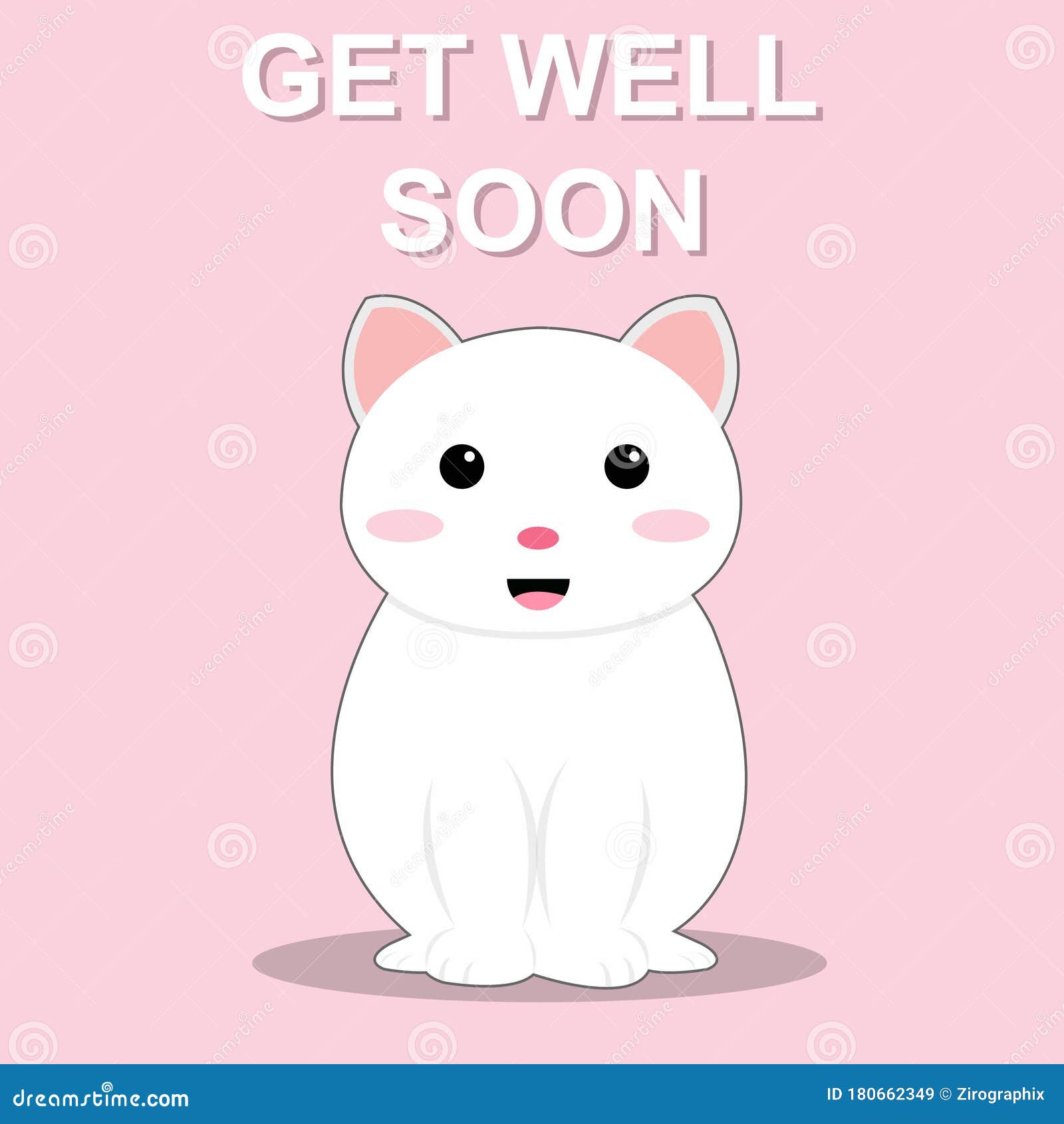 Get Well Soon Cute Cat