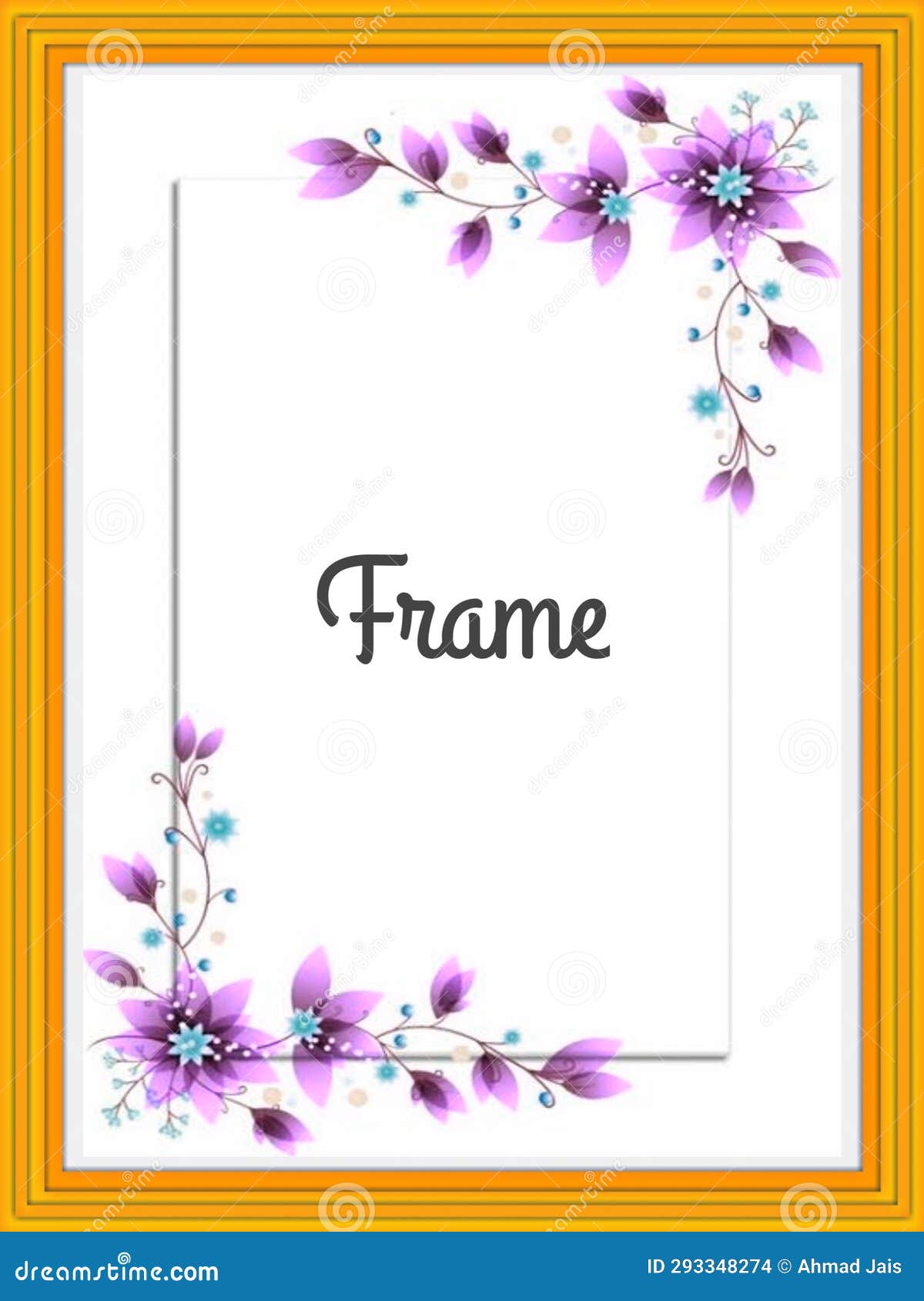 Simple nice photo frames stock illustration. Illustration of petal ...