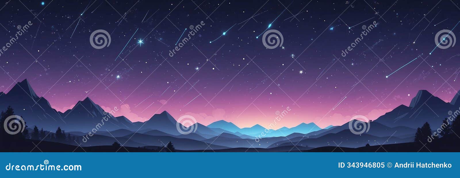 Simple Night Sky Art with Glowing Star Patterns and Constellations ...