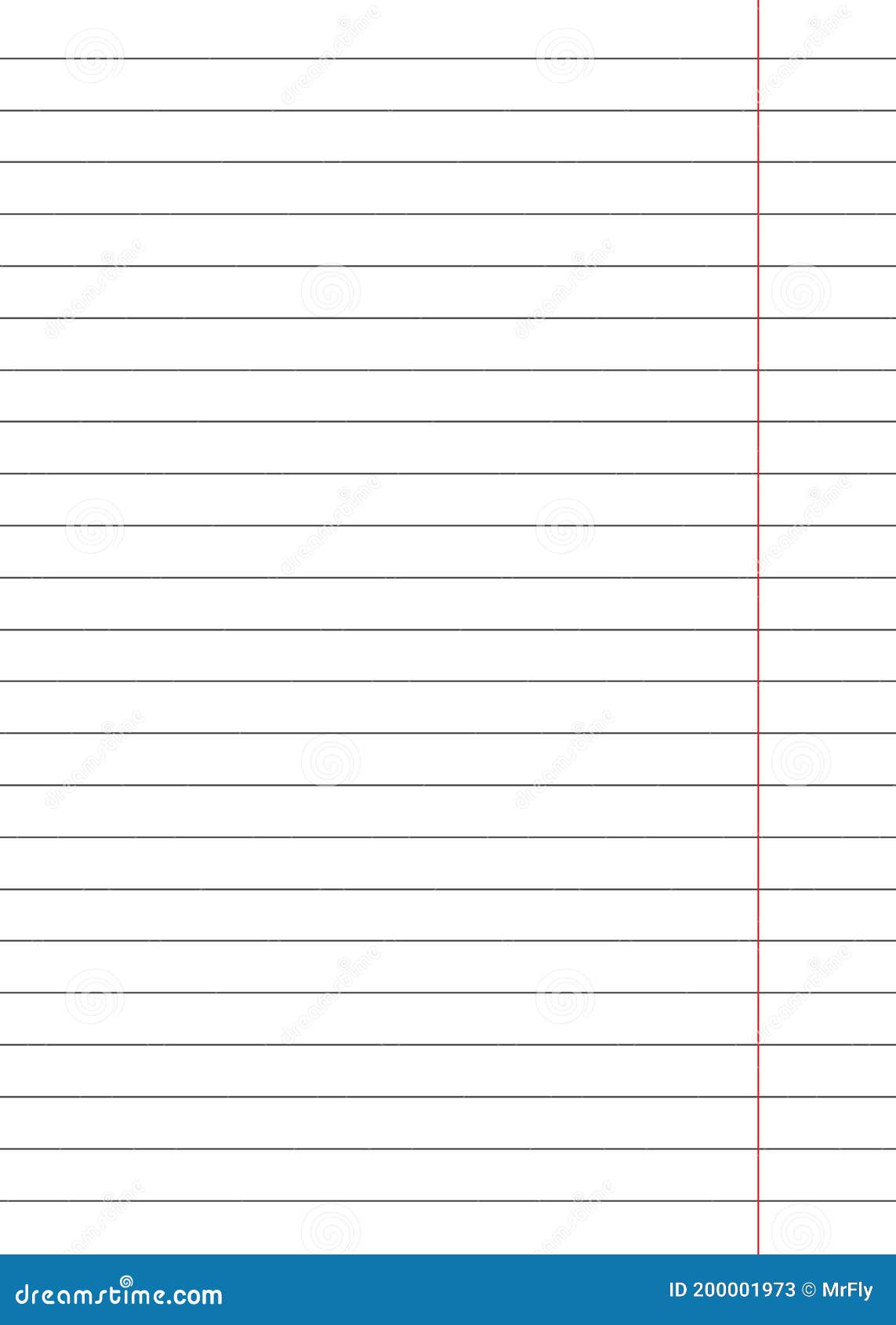 Simple Notebook Page Layout, Vector Illustration Stock Vector ...