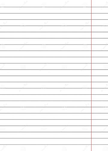 Simple Notebook Page Layout, Vector Illustration Stock Vector ...