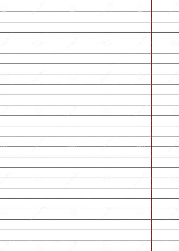 Simple Notebook Page Layout, Vector Illustration Stock Vector ...