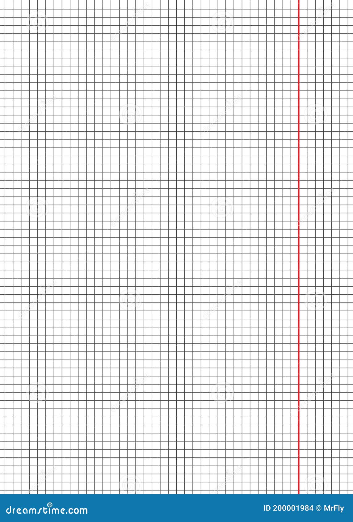 Simple Notebook Small Square Page Layout, Vector Illustration Stock ...