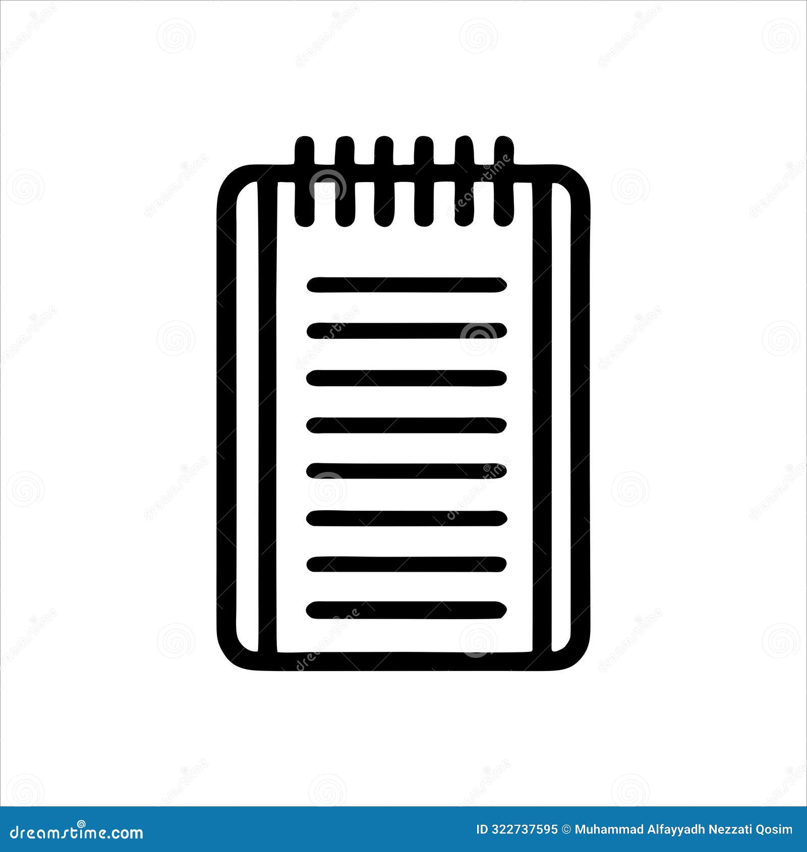 Simple Notebook Vector with Minimalist and Modern Design Stock ...