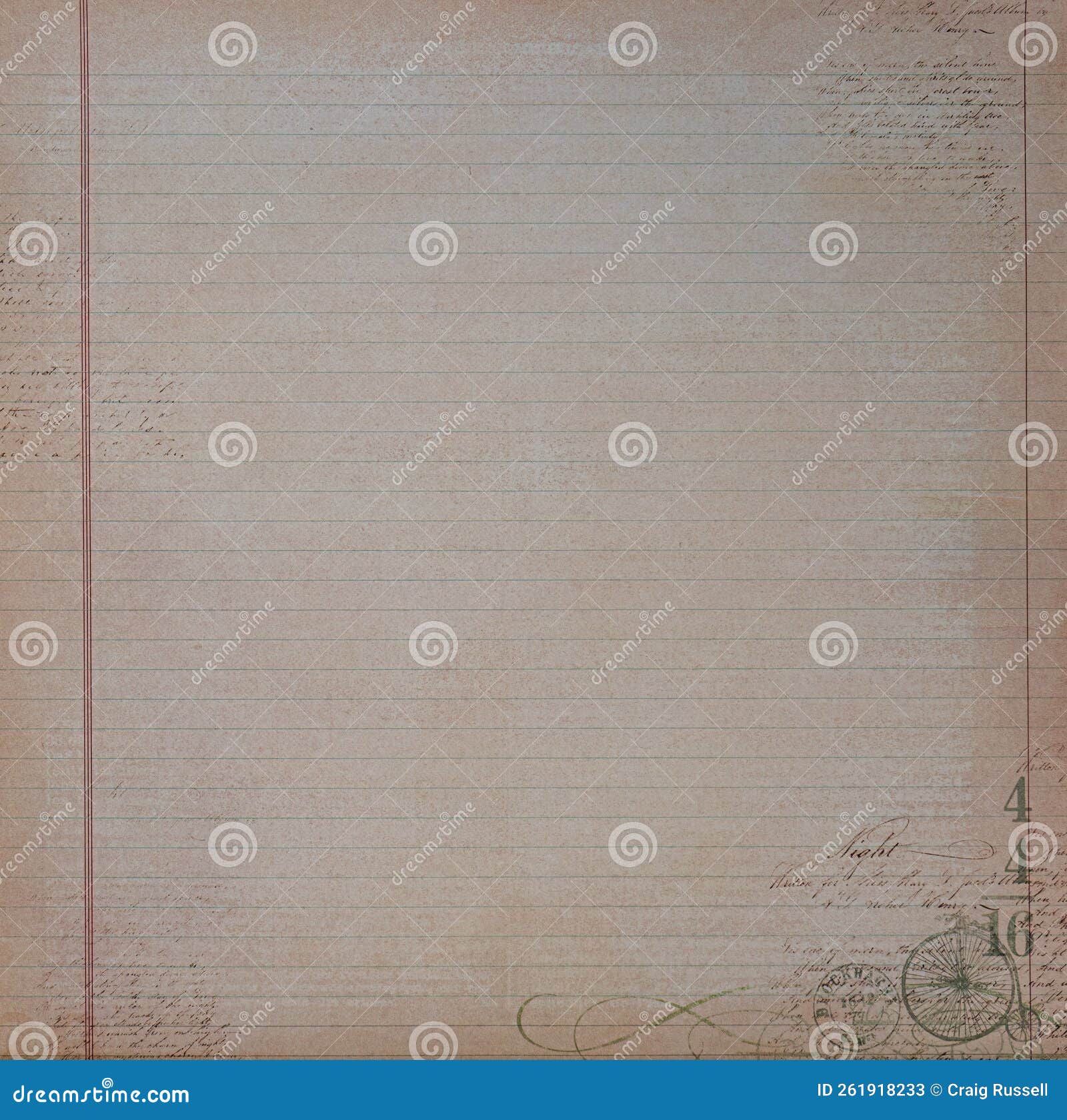 Simple Notepad Paper Design Stock Image - Image of drawing, digital ...