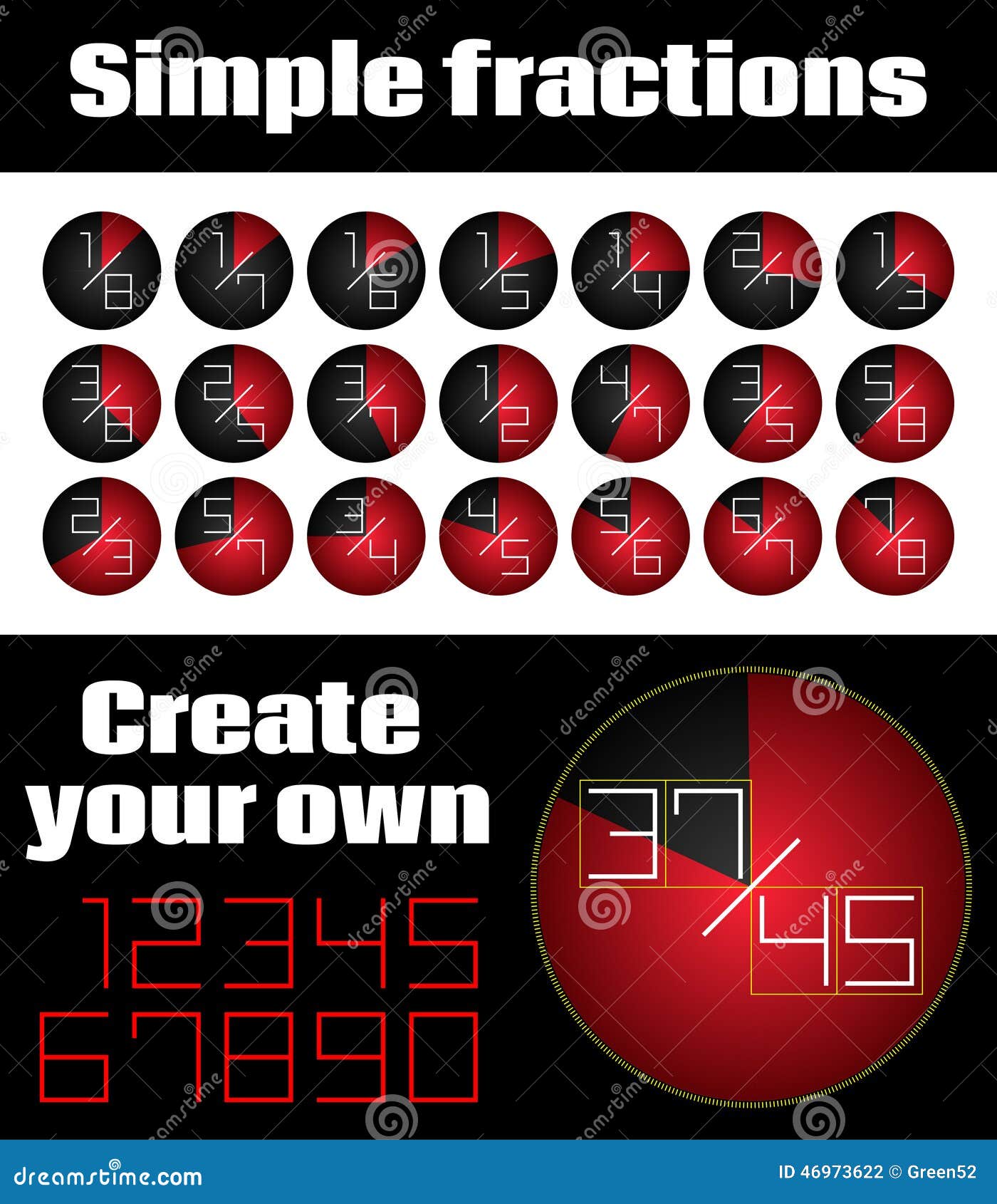 Simple Numerals Vector Illustration | CartoonDealer.com #46973622