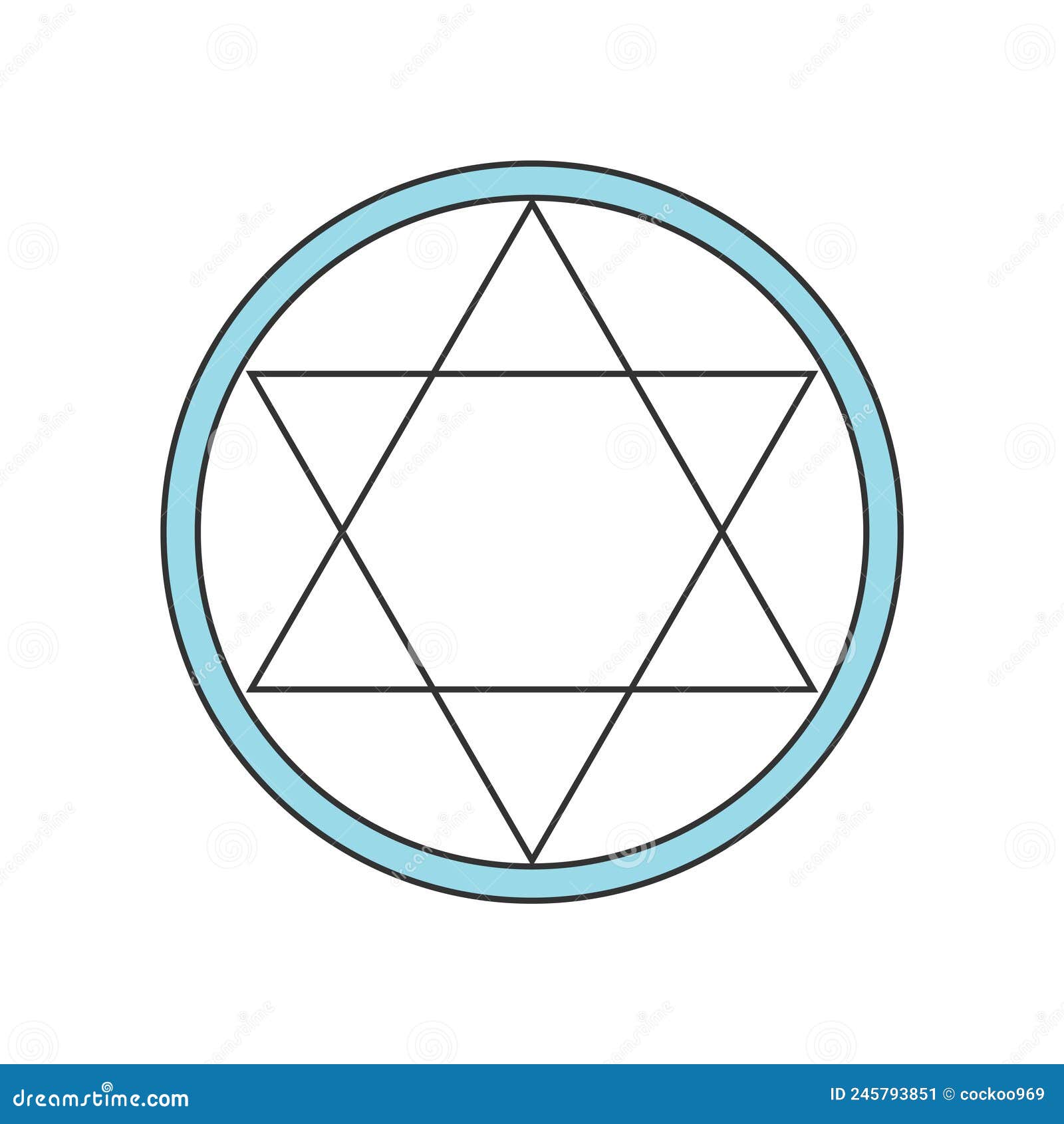 Simple and Occult Magic Circle Stock Illustration - Illustration of ...