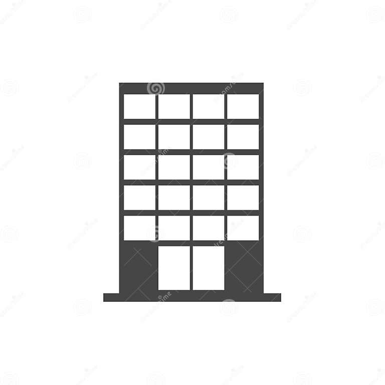 Simple Office building stock vector. Illustration of bank - 159920274