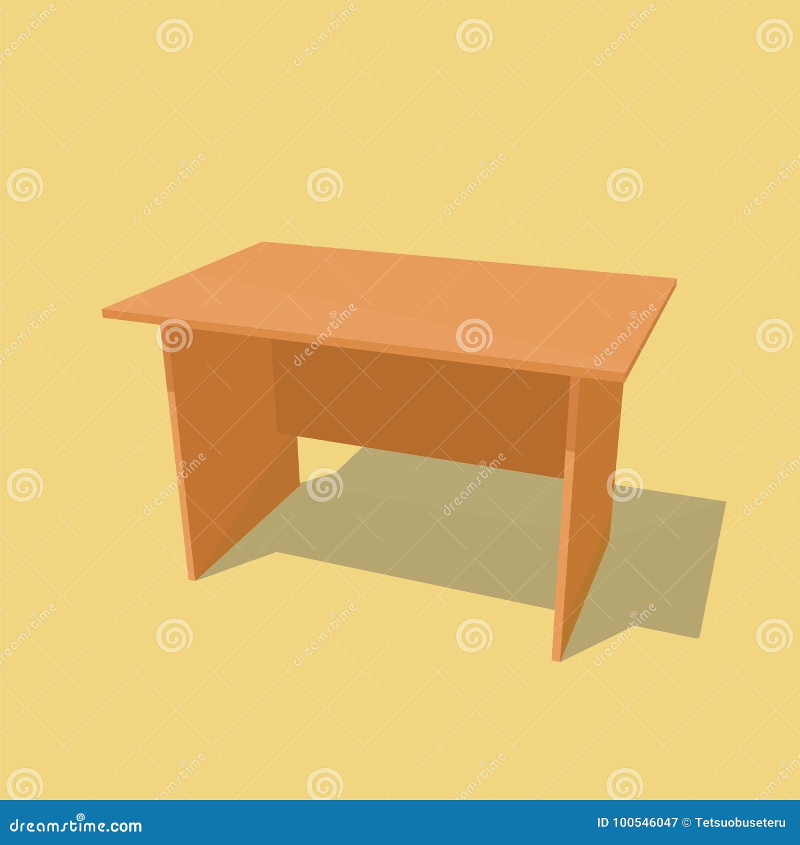 Office table stock vector. Illustration of vector, symbol - 100546047