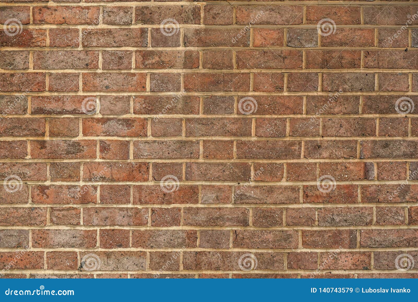 Simple Old Faded Red Bricks Wall Texture Stock Image - Image of ...