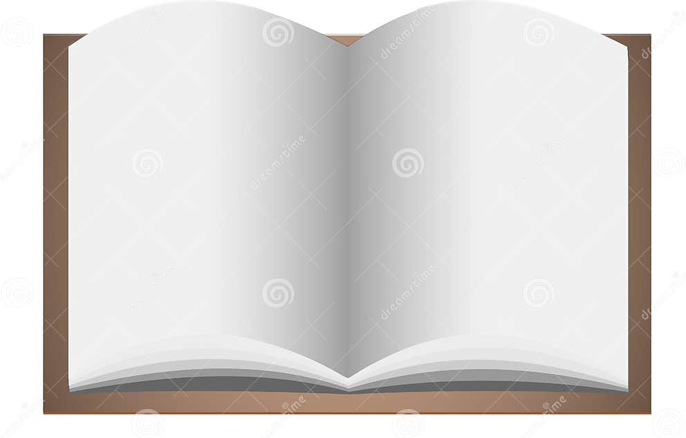 Simple open book stock illustration. Illustration of pages - 13130685