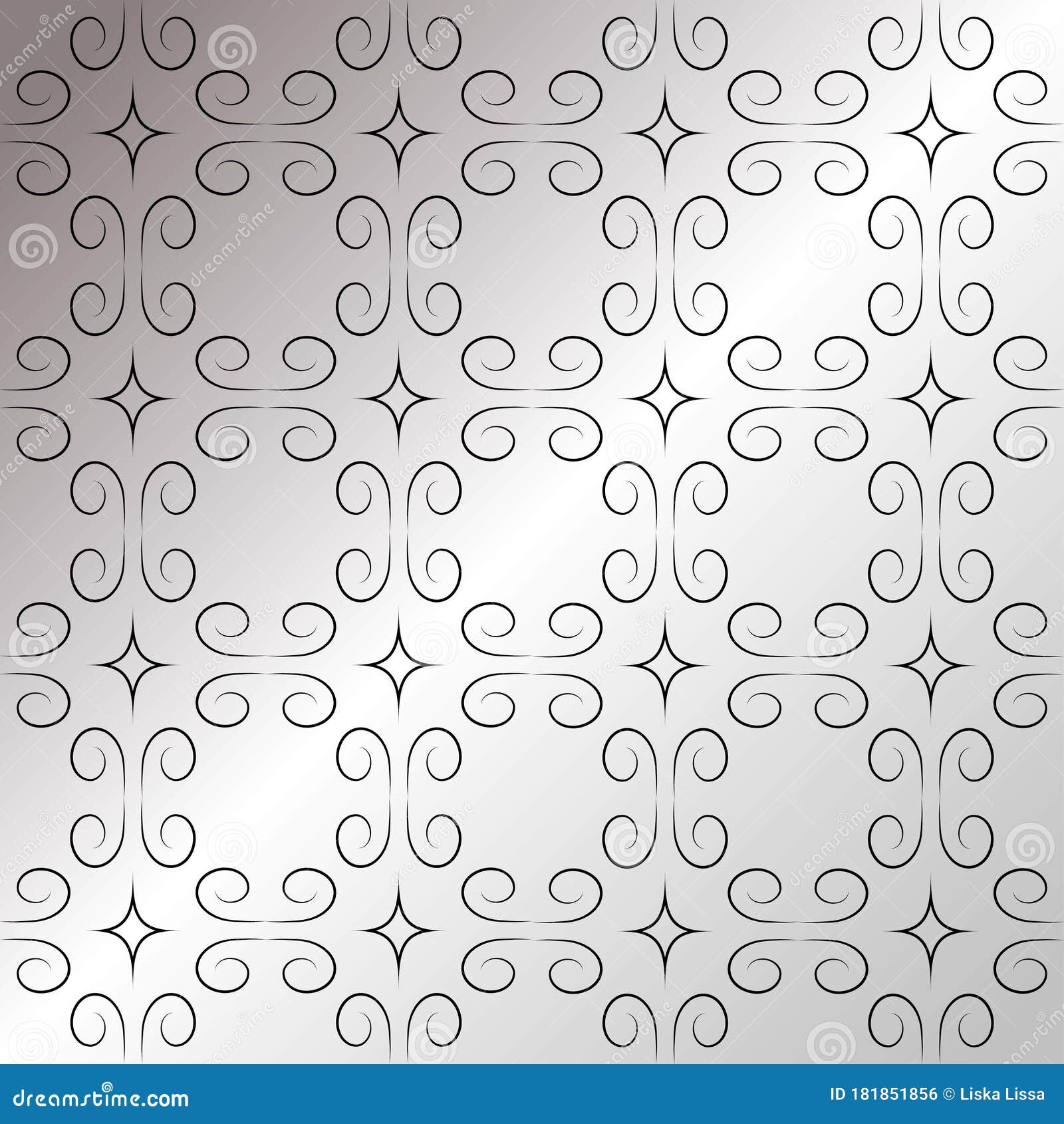 Simple openwork pattern stock vector. Illustration of floral - 181851856