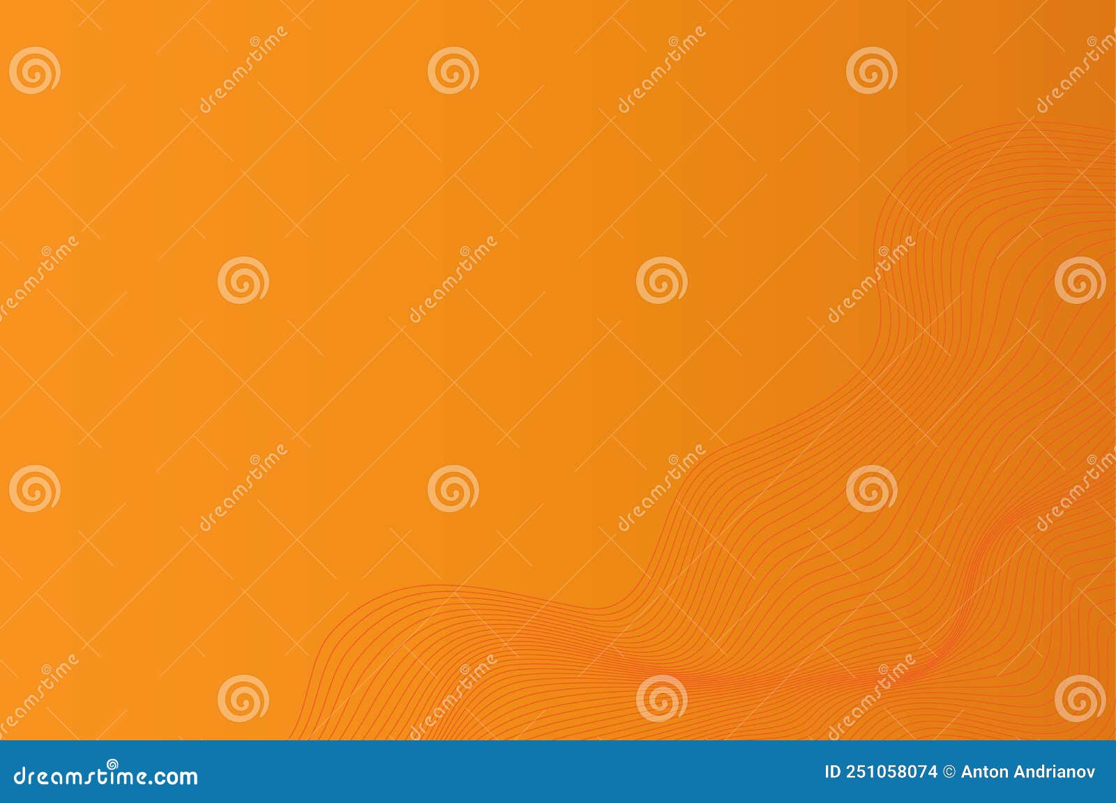 Simple Orange Background with Thin Lines. Vector Graphics. Trendy Fall ...