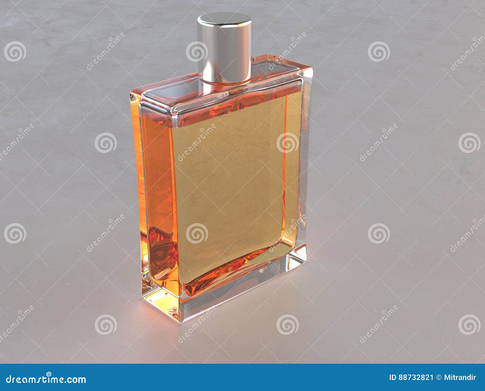 Simple Orange Perfume Bottle Stock Image - Image of scent, smell: 88732821