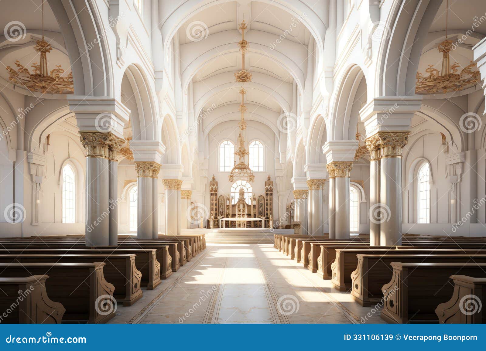 Simple Orthodox Chapel Outline, Wide Text Area, Clean and Pure Visual ...