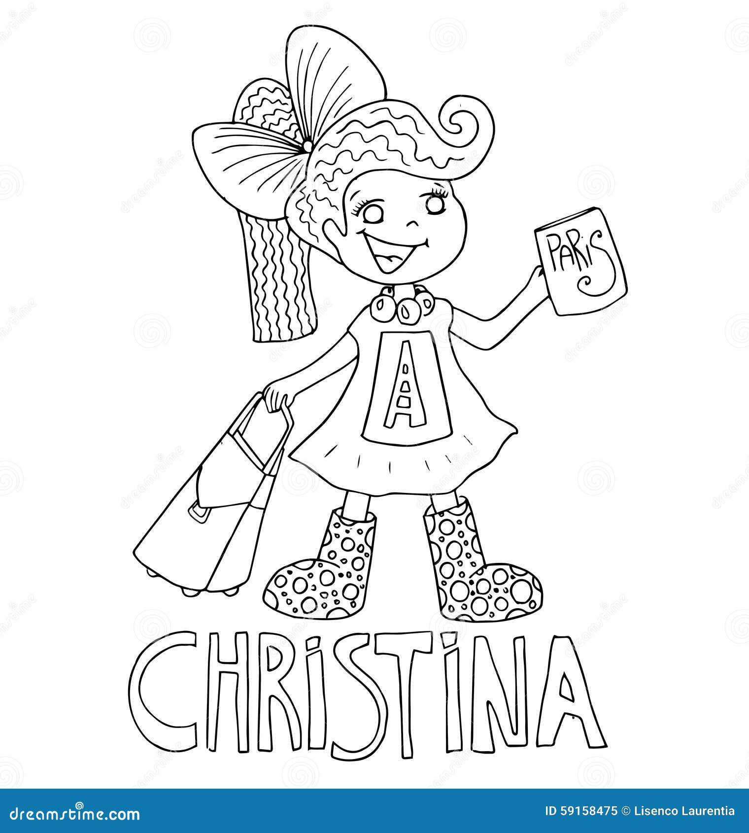 The Simple Outline Drawing For Coloring With The Image Of Children Of ...