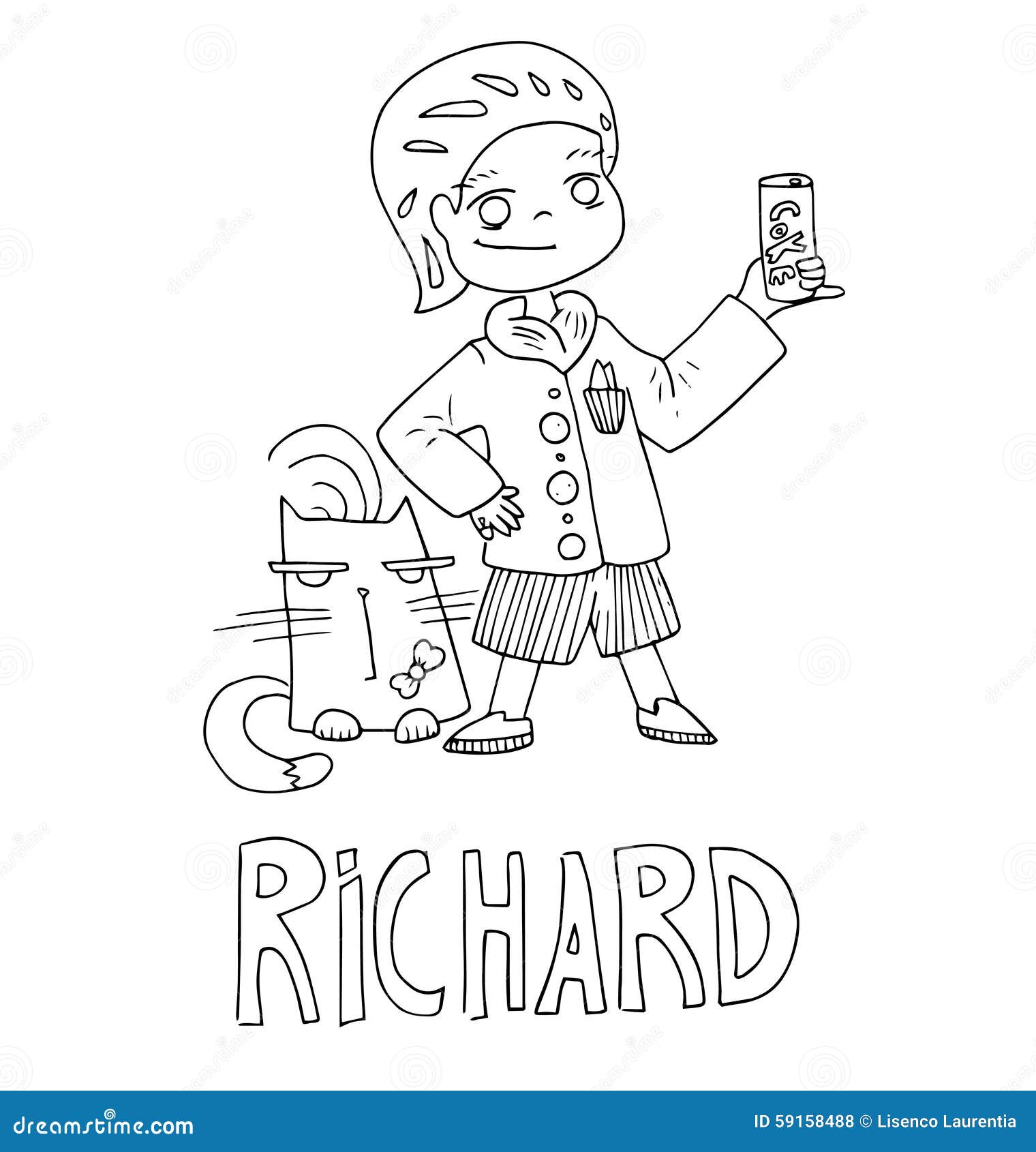 Richard Name Text Graffiti Royalty-Free Cartoon | CartoonDealer.com ...