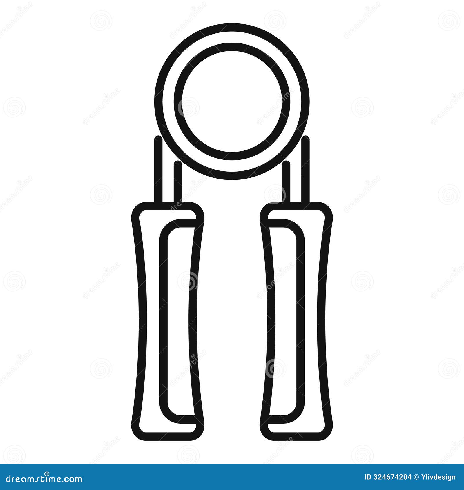 Hand Grip Holding Professional Tool And Instrument In Blue Circle ...