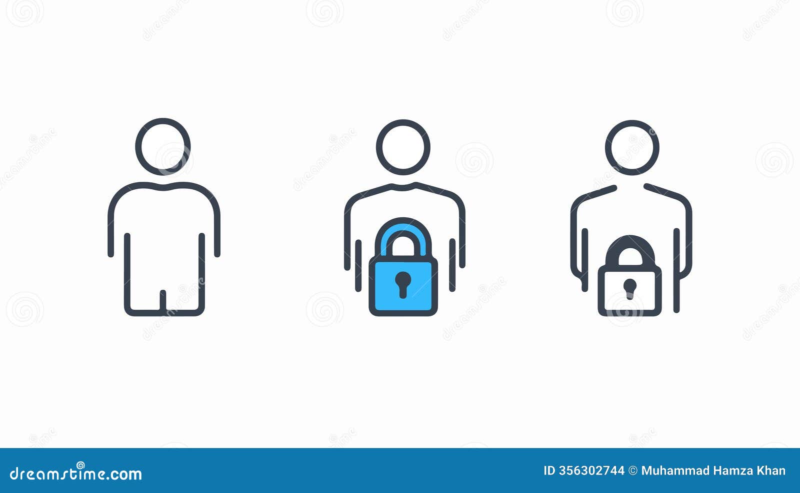 Generic Human Man Face, Profile Side. Futuristic Royalty-Free Stock ...