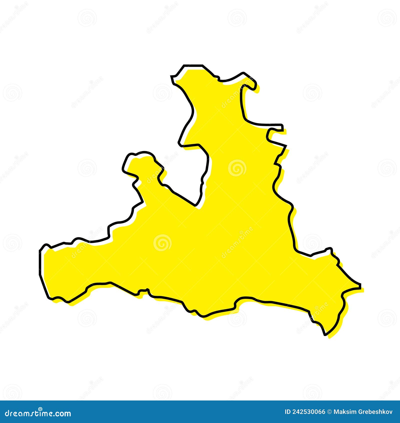 Simple Map Of Austria Vector Drawing. Isolated Outline. | CartoonDealer ...