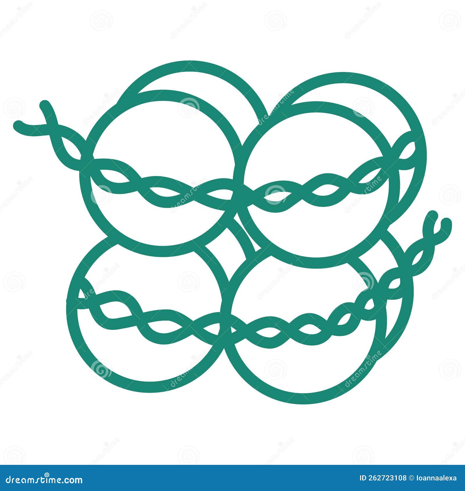 Simple Outline Modern Schematic Icon of the DNA Wrapped Around Histones ... Simple Outline Modern Schematic Icon of the DNA Wrapped Around Histones ...